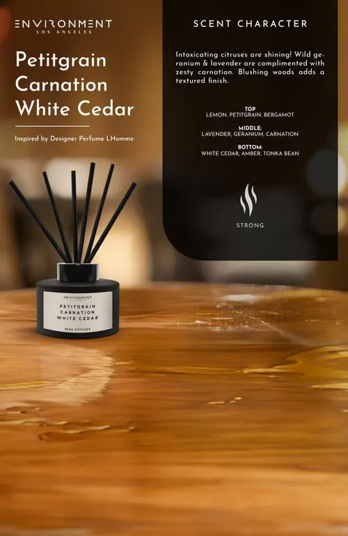 ENVIRONMENT Inspired Designer Perfume Diffuser - Petitgrain|carntion|whitecedar